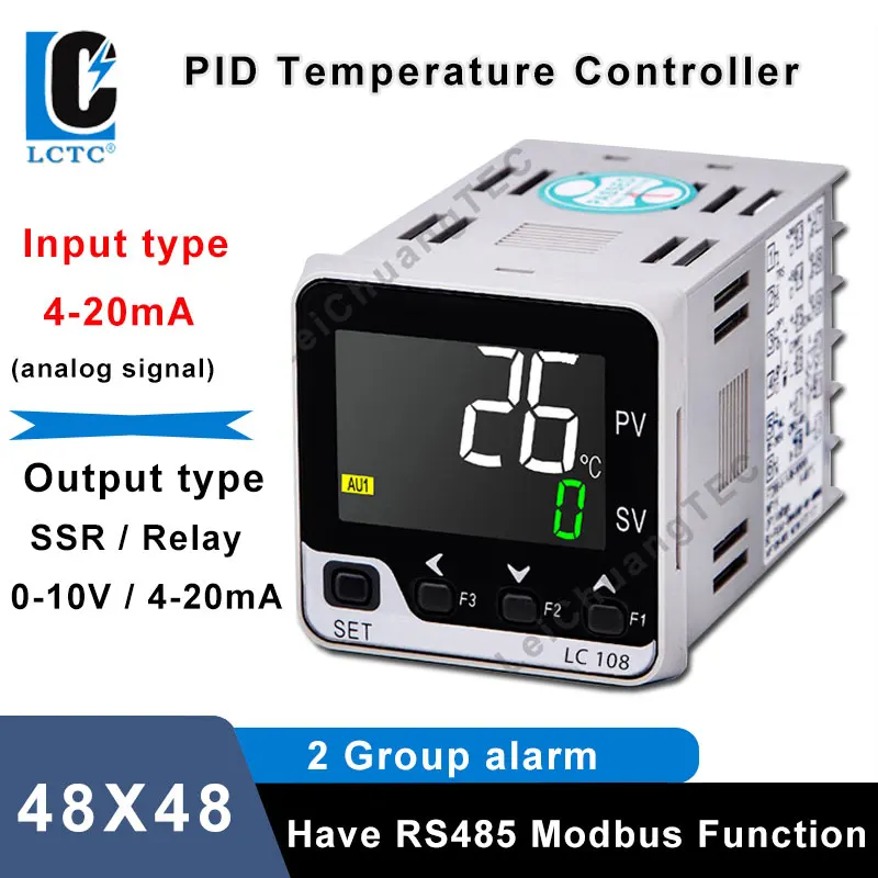 LCTC-controlador-de-temperatura-PID-entrada-PID-de-4-20Ma-rel-SSR-de-4 ...