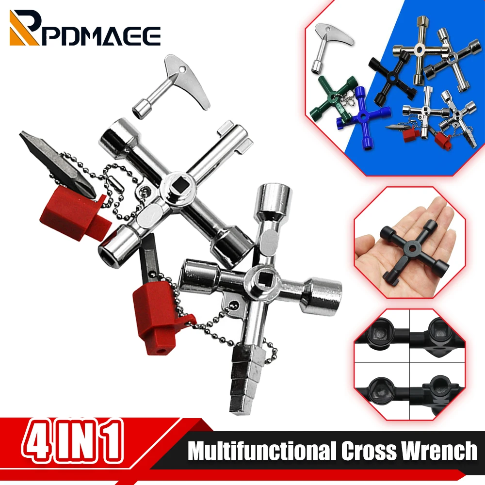 Multifunction Phillips Wrench 4 Ways Universal Internal Triangle Key ...