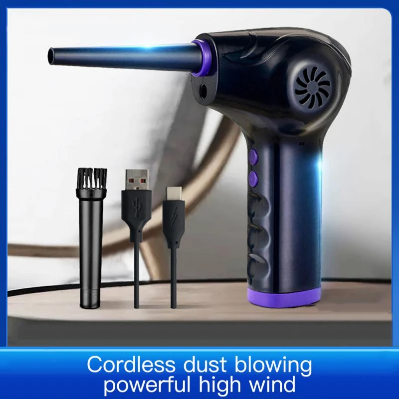 Wireless Air Duster USB Dust Blower Handheld Dust Collector Rechargable ...