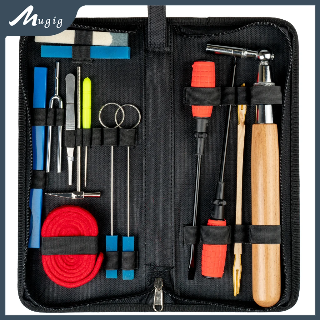 Portable Professional Piano Tuning Kit Tool Tuner Tools Set Wooden ...