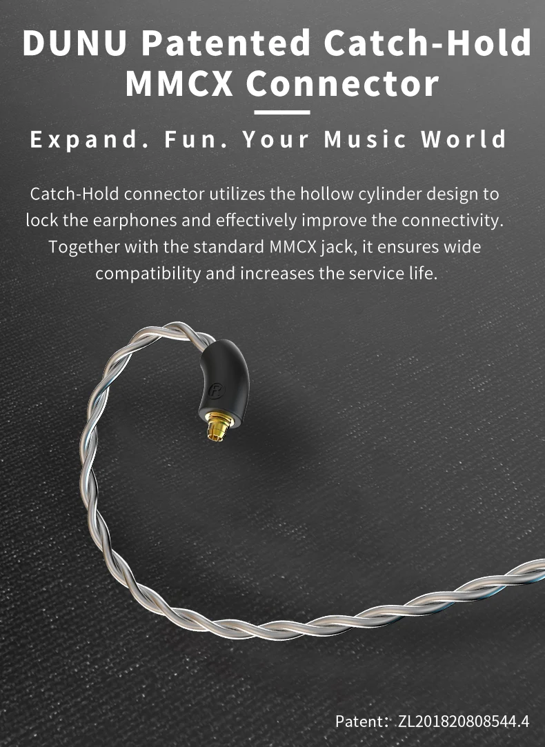 DUNU DUW02S DUW-02S High-purity Upgraded Earphone Cable — HiFiGo