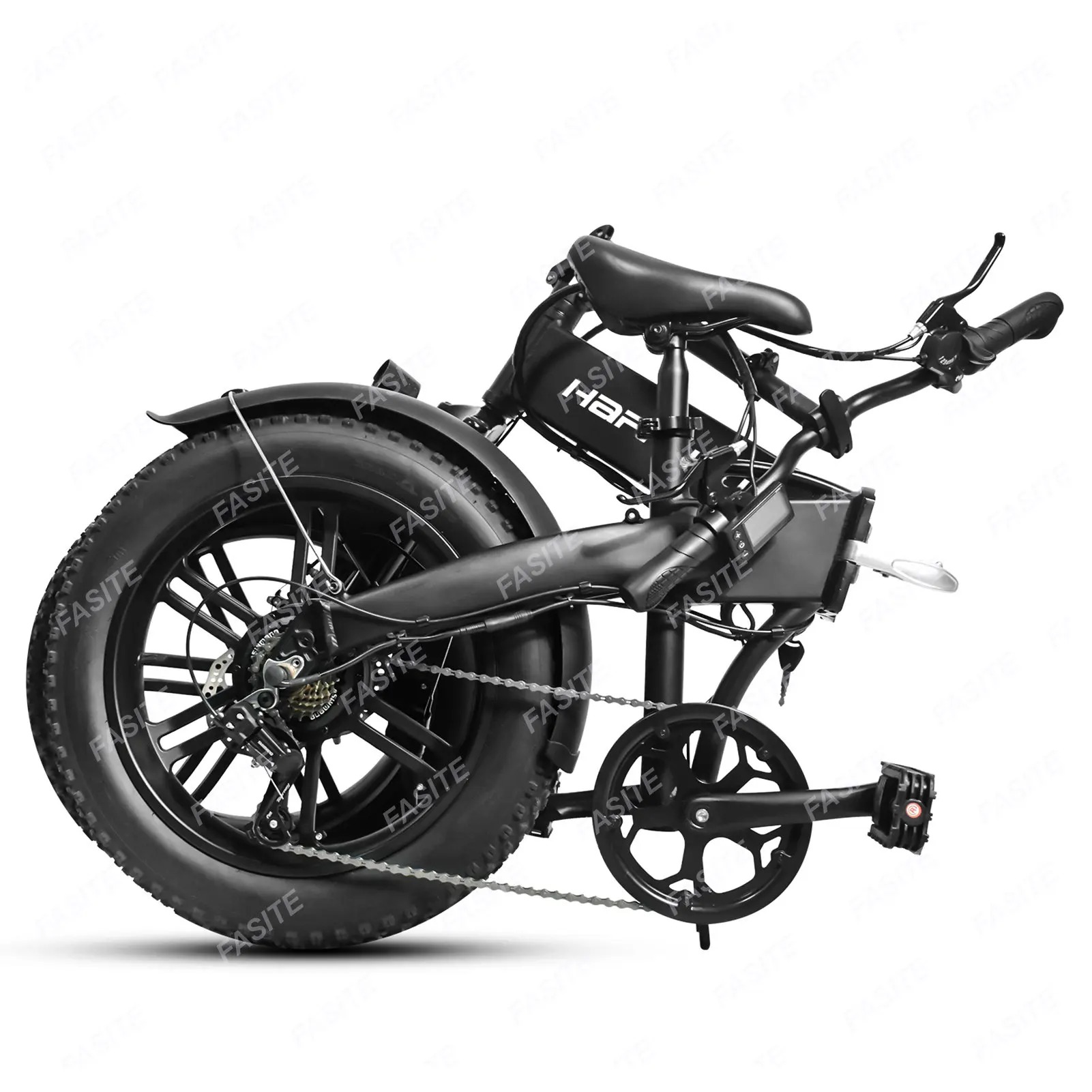 BEZIOR XF200 1000W Motor Folding Electric Moped Bike 48V 15Ah Power ...