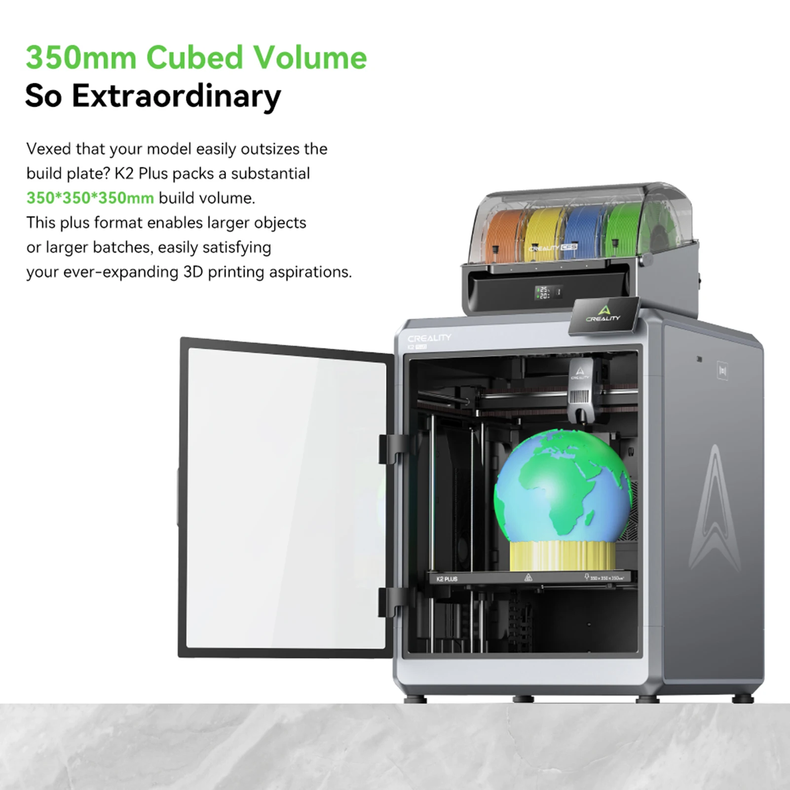 Creality K2 Plus Combo 3D Printer Multi-Color Printing Sturdy All-metal ...