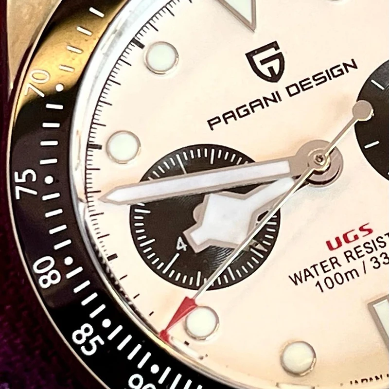 PAGANI DESIGN BB Panda Retro Sport Chronograph Quartz Watch for Men ...