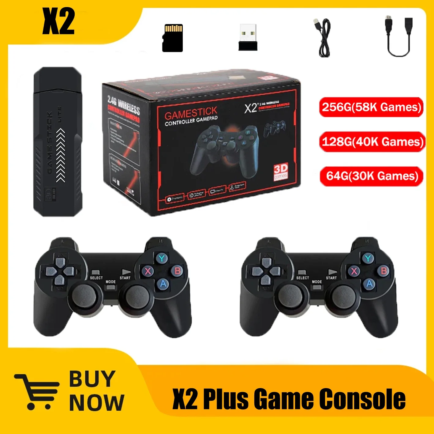X2-Plus-128G-40000-juego-GD10-Pro-4K-Game-Stick-3D-HD-consola-de ...
