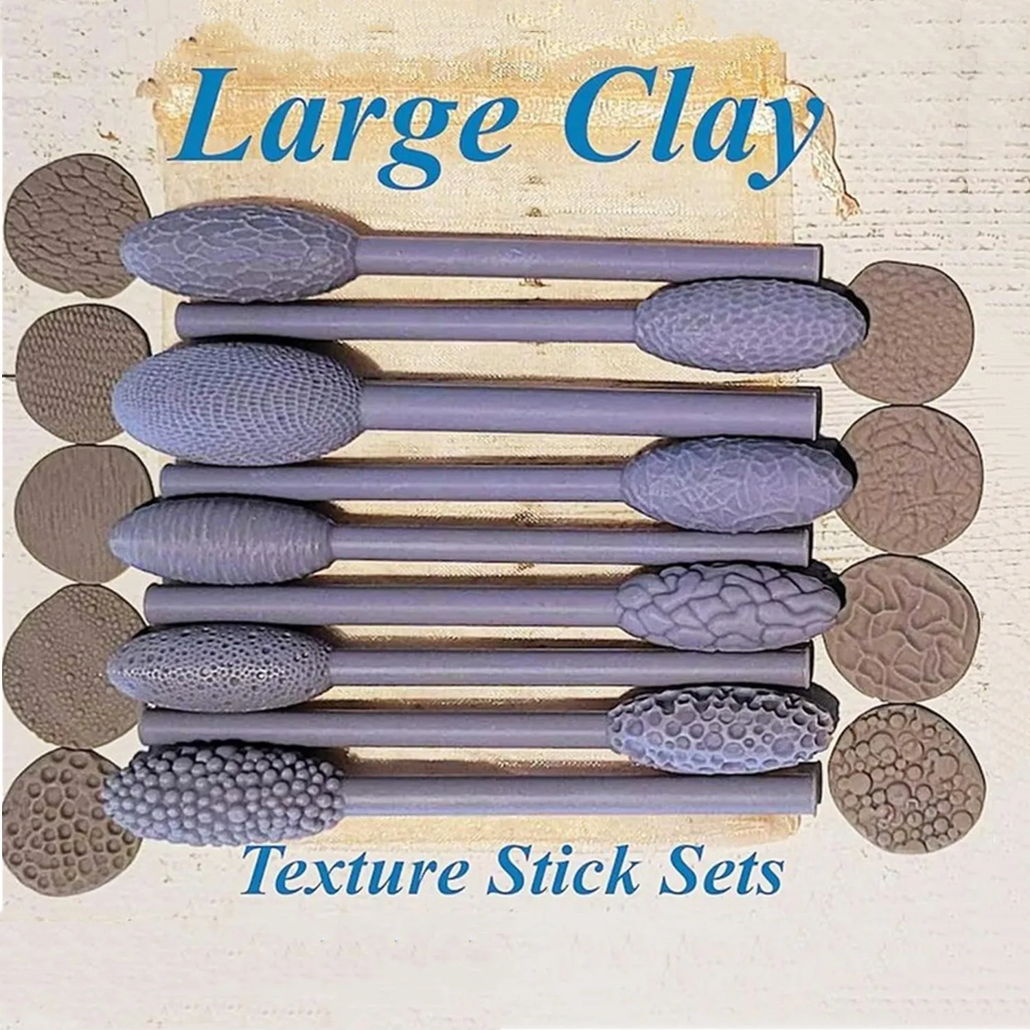 Clay Art Texture Tool Set, Rollers Stamps for Polymer Clay, Pottery ...