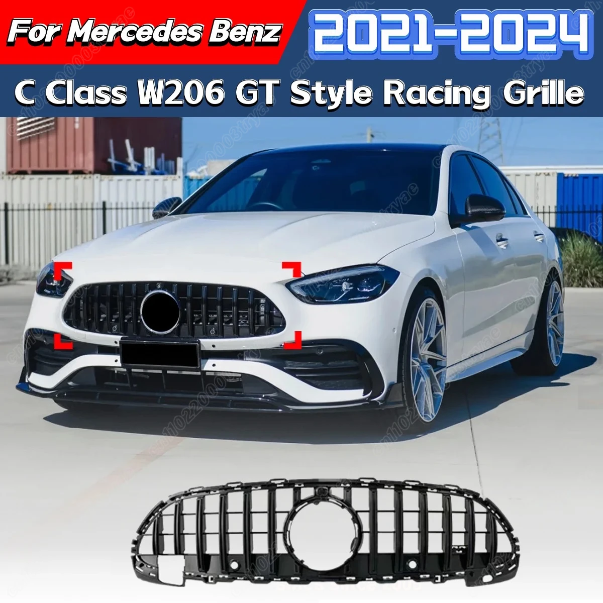For Mercedes Benz W206 C200 C260 C300 C350 2021 2022 20223 2024 GT ...