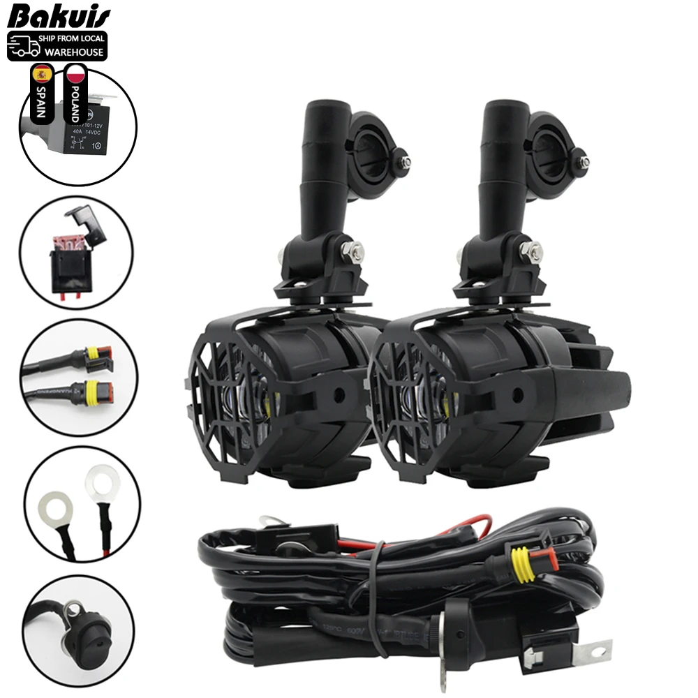 E9 Mark Motorcycle Led Fog Lights For Bmw R1250gs Adv F800gs R 1250 Gs ...