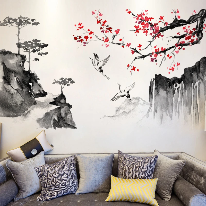 Stickers Chinese Wall Sticker | Wall Stickers Chinese Painting - Style ...