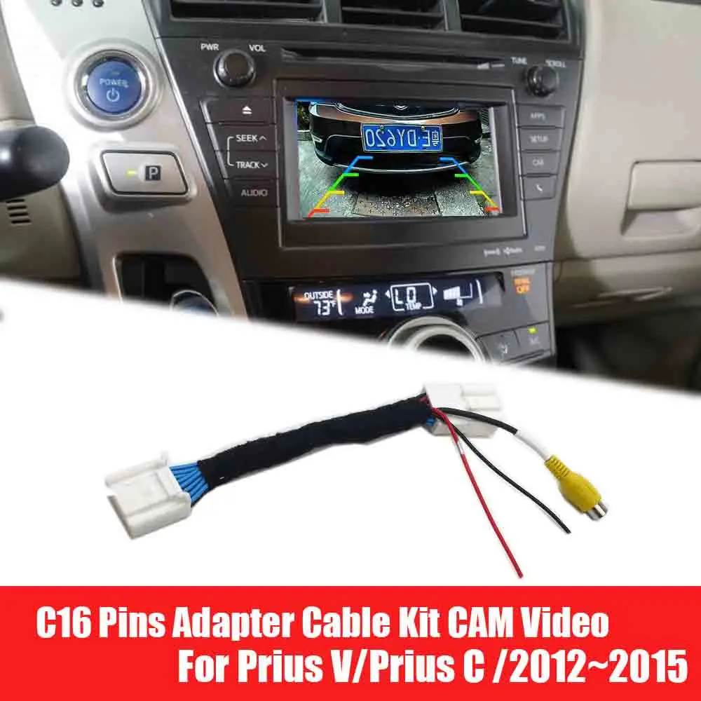 JIAYITIAN-C16-Pins-Adapter-Cable-Rear-View-Camera-Kit-For-Toyota-Prius ...
