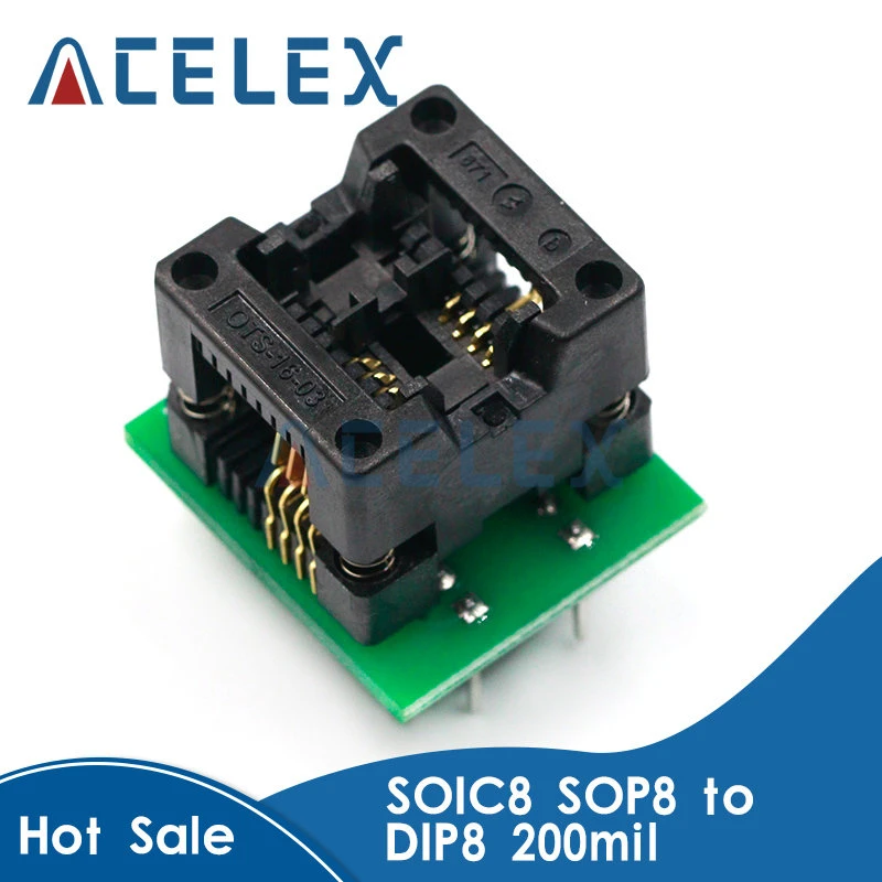 Soic8 Sop8 To Dip8 Wide-body Seat Wide 200mil Programmer Adapter Socket ...