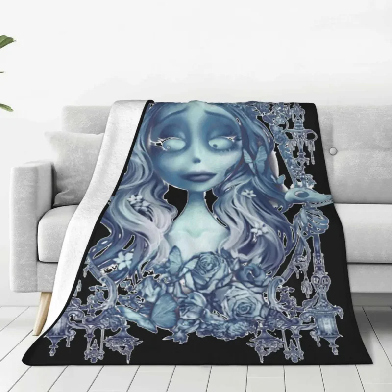 Corpse-Bride-Horror-Halloween-Blanket-Cover-Flannel-Soft-Throw-Blanket ...
