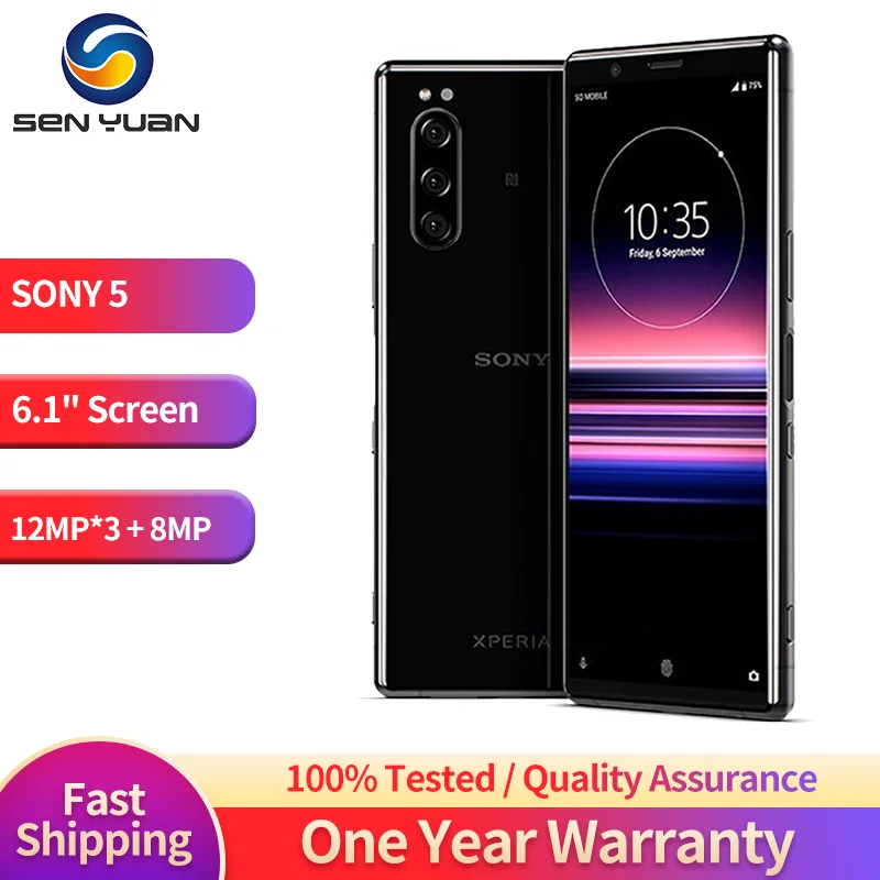 Sony-Xperia-5-J8210-J9210-Japan-Version-Mobile-Phone-4G-LTE-6-1-Octa ...