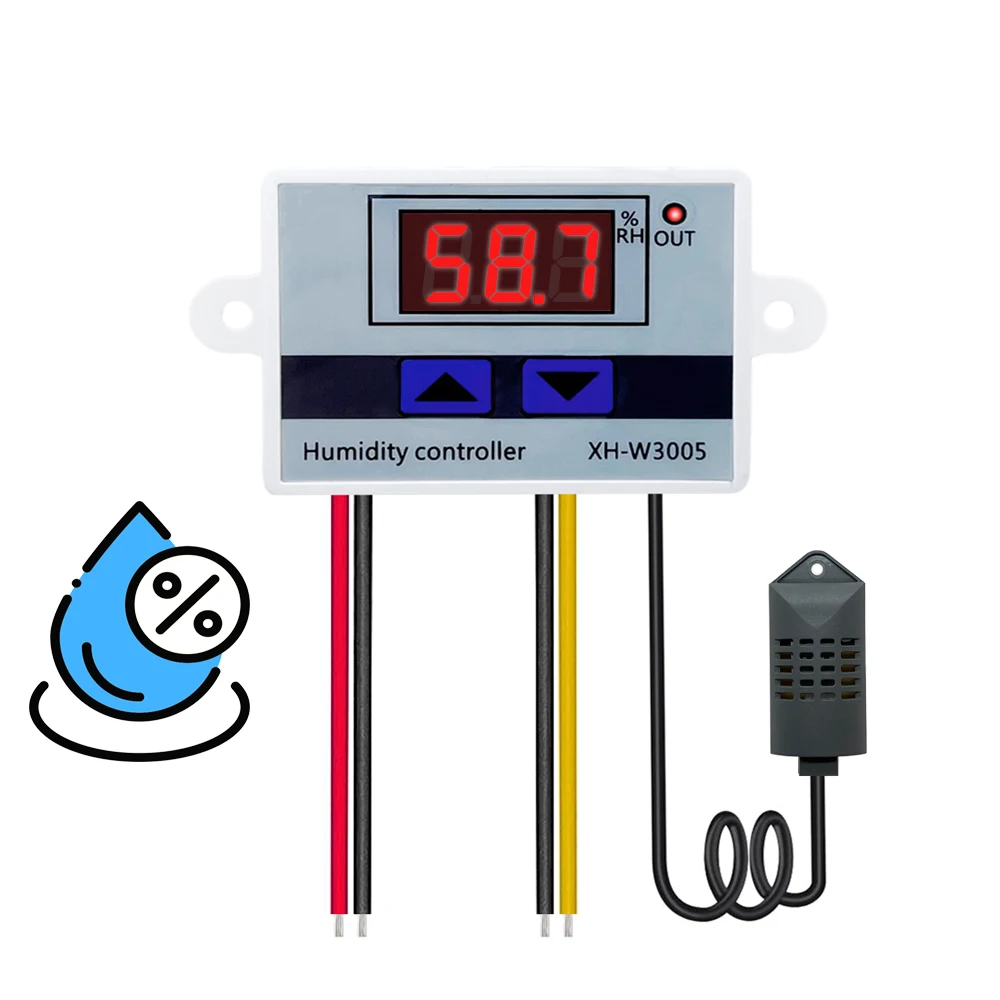 XH-W3005-W3005-DC-12V-24V-220V-10A-Digital-Humidity-Controller ...