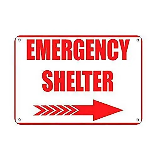 Emergency Shelter Sign