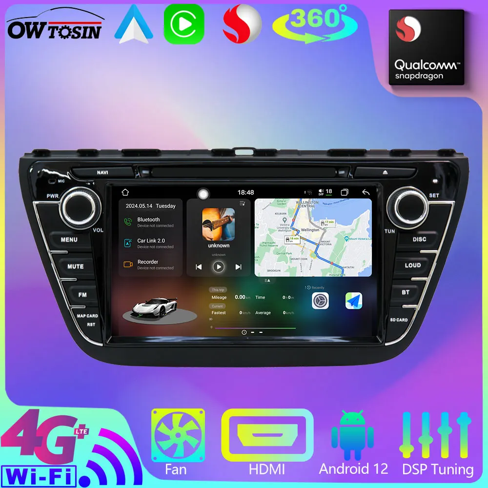 Owtosin-UIS7870-A76-2-6GHz-Android-13-12G-256G-Car-GPS-Radio-For-Suzuki ...