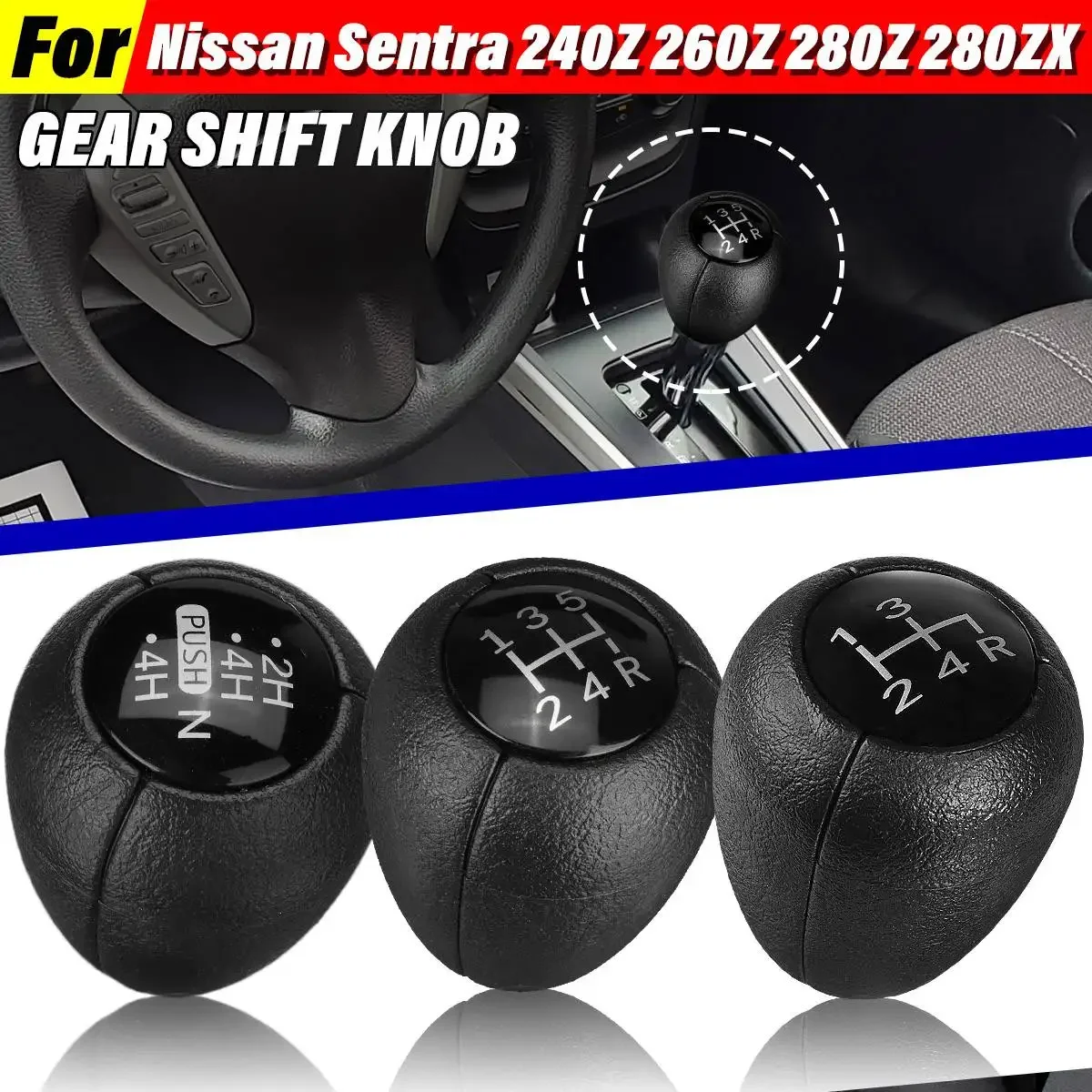 Gear-Shift-Knob-For-Nissan-280ZX-720-Pickup-Sentra-Safari-Patrol-Y60-GQ ...
