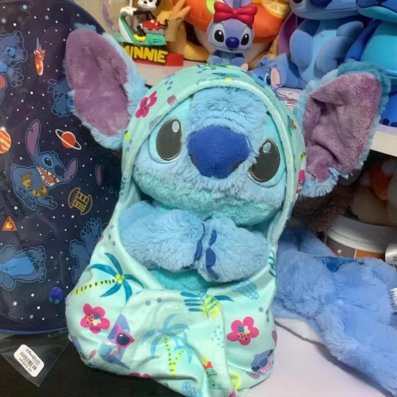 30cm-Lilo-and-Stitch-Disney-Plush-Toys-Baby-Swaddle-Kawaii-Pixar-Anime ...
