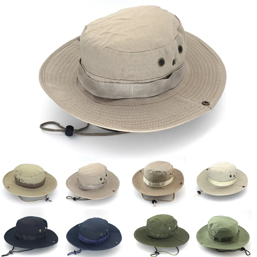 Camouflage Boonie Hat Tactical Military Summer Sun Protection Cap ...