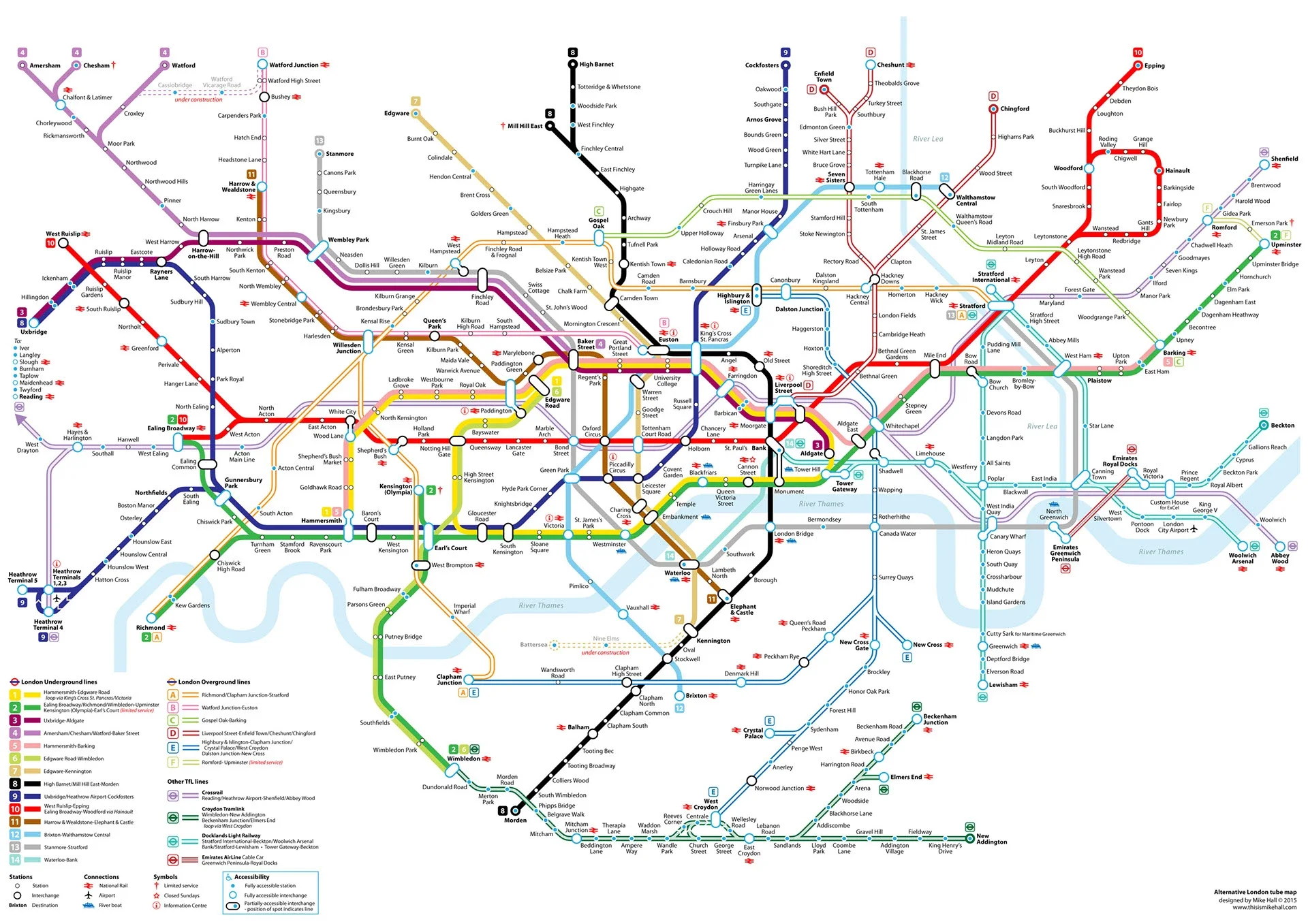 Tube Map London Underground ,Art Picture Print Silk Poster ,Home Wall Decor