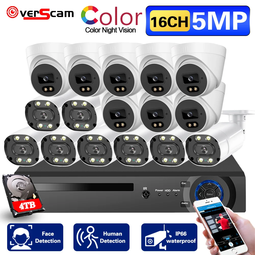 16-Channel-Home-CCTV-Cameras-Full-Set-5MP-16CH-DVR-Kit-5MP-Colorful ...