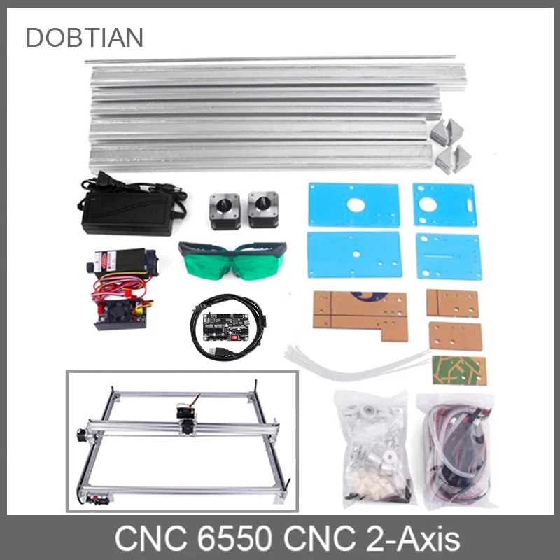 Nuevo grabador láser 6550, máquina de grabado láser CNC de 20W, área de ...