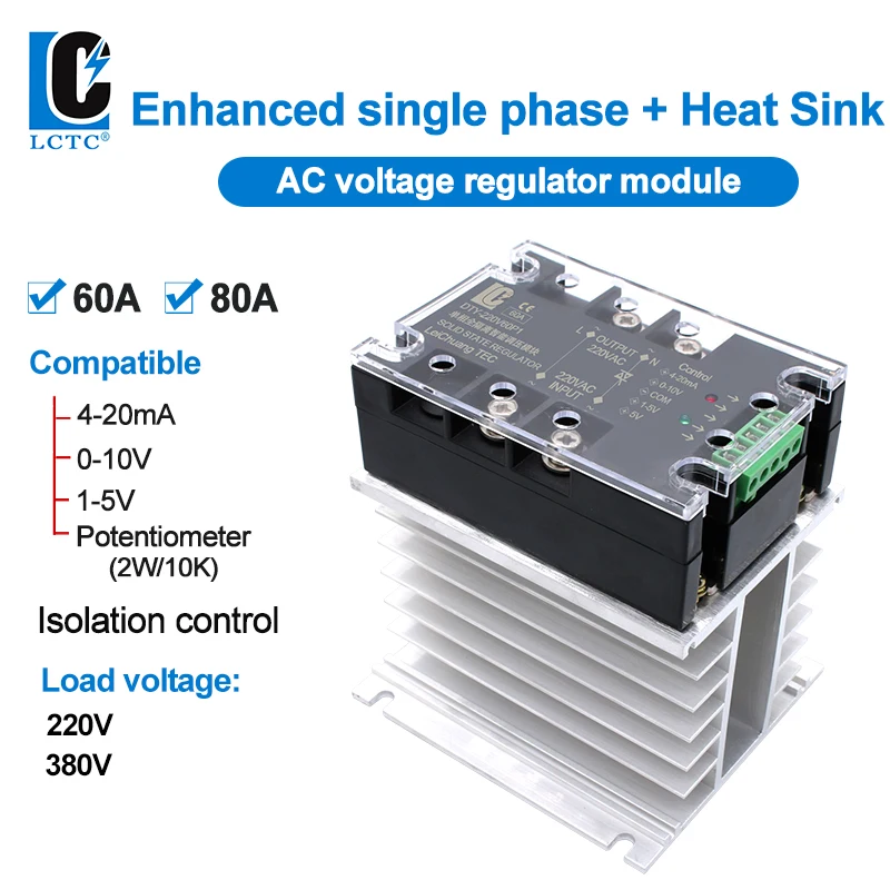 220V-380V-60A-80A-Enhanced-Full-Isolation-Single-Phase-AC-voltage ...