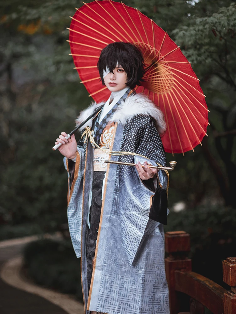 Anime Bungou Stray Dogs Cosplay Costume Dazai Osamu Cosplay Clothing ...