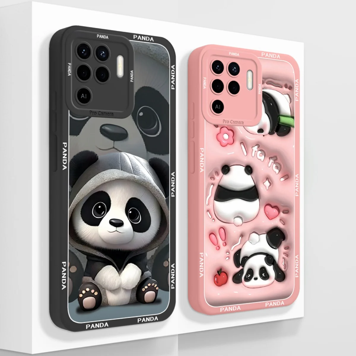 Case For Oppo A94 4G 5G Cute Panda Back Cover For Oppo A 94 Anti Drop ...
