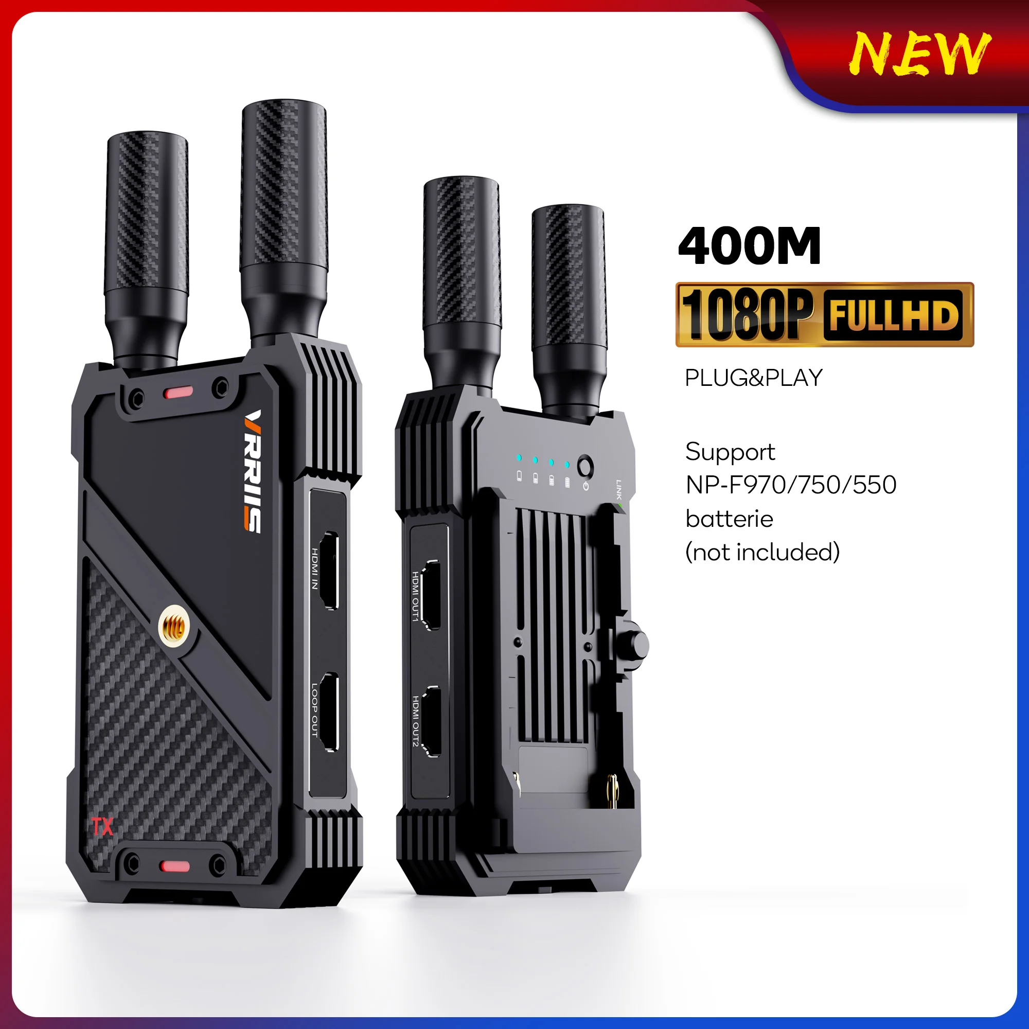 HDMI Wireless Extender Kit Video Transmitter Receiver for Live Church ...