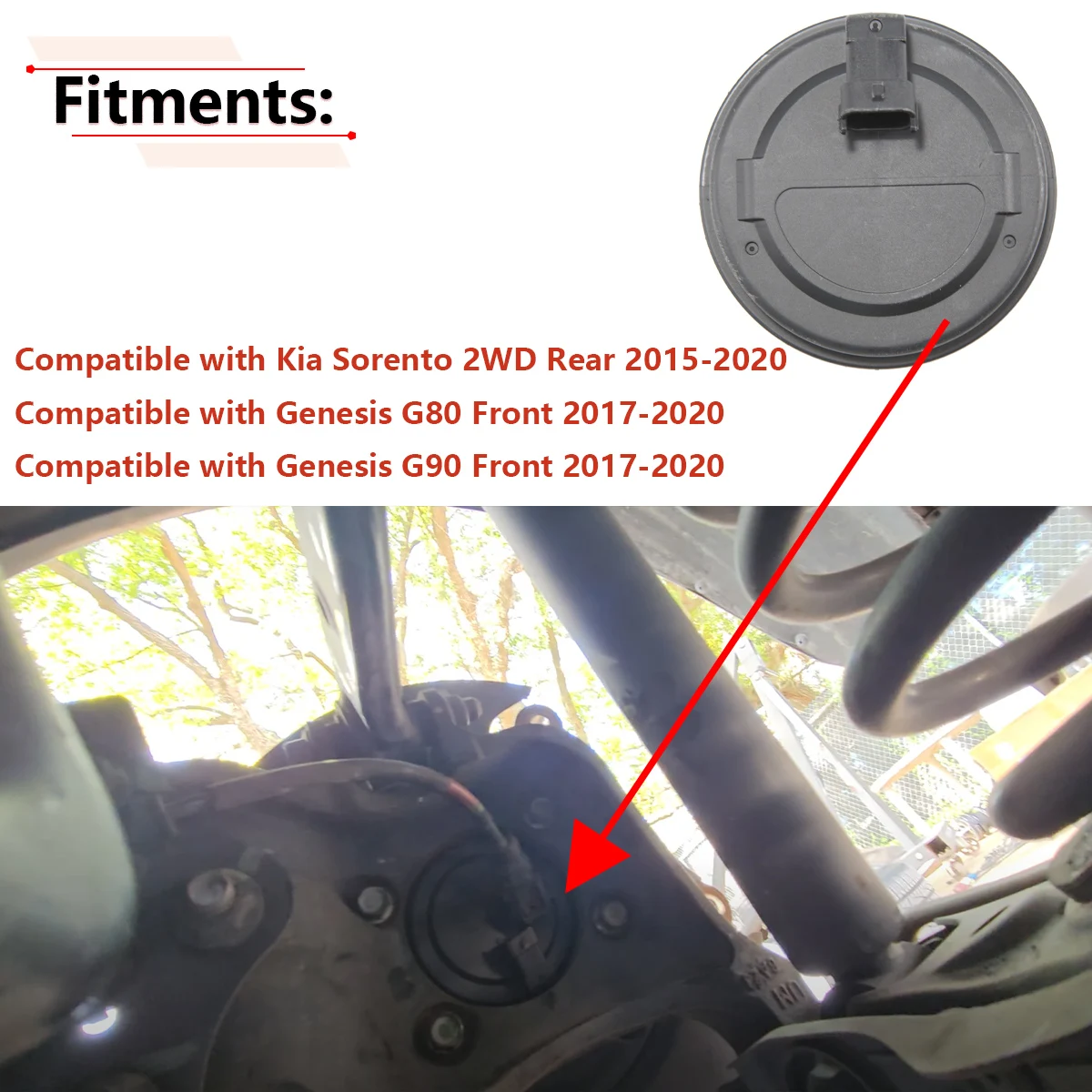 Rear-Hub-ABS-Wheel-Bearing-Speed-Sensor-For-Genesis-G80-G90-Front-2017 ...