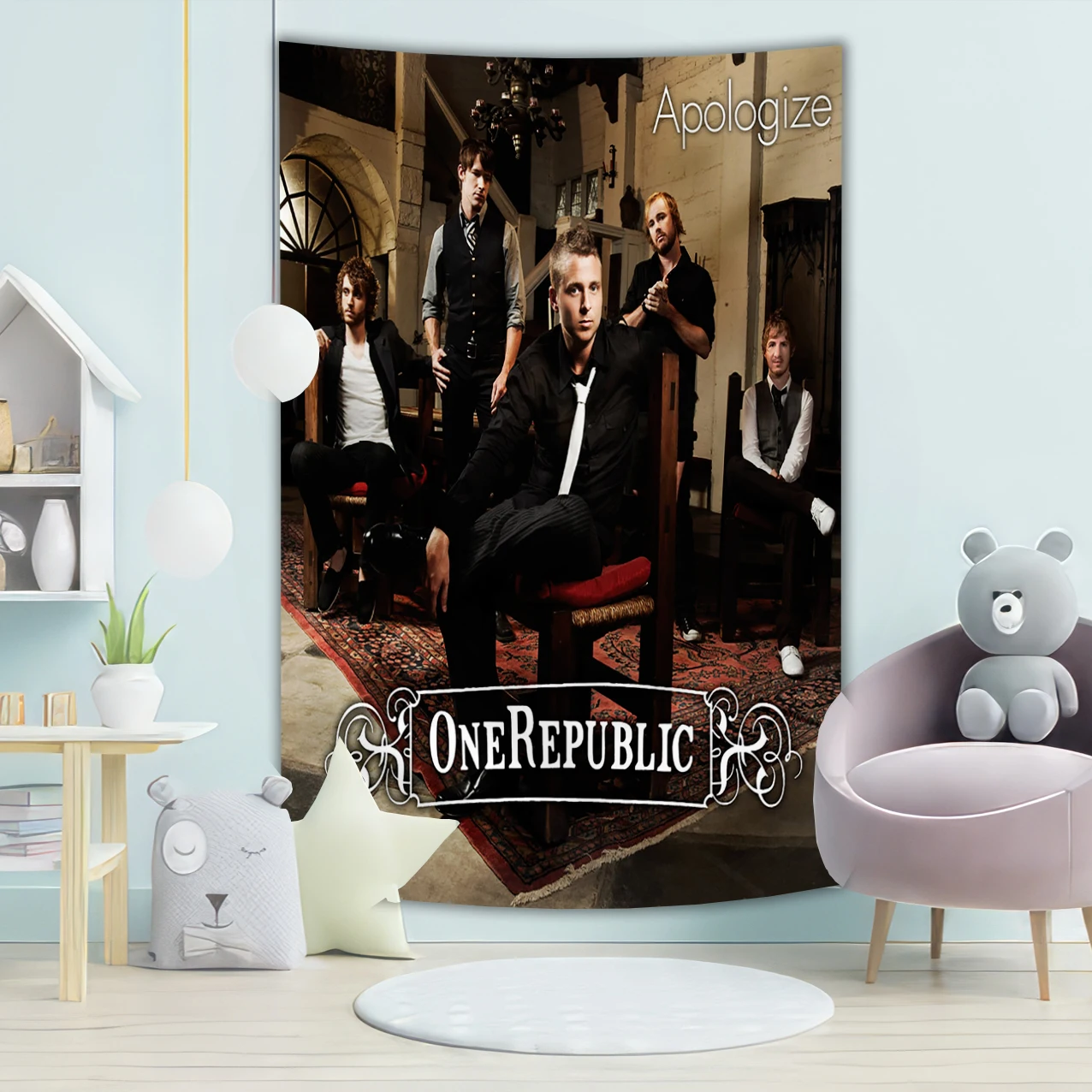 American-Pop-Rock-Band-Background-Decorative-Tapestry-Home-Bedroom-Wall ...