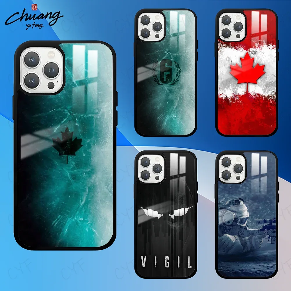 Game Rainbow S-Six S-Siege Phone Case For 11 12 13 14 15 16Pro Max Mini ...
