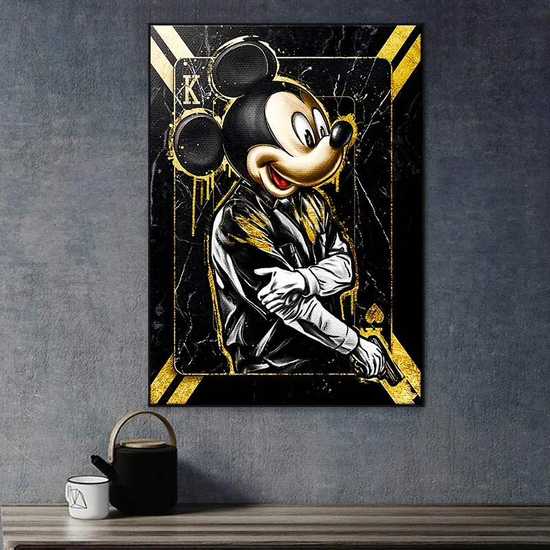 Gangster Mickey Mouse And Minnie Drawing