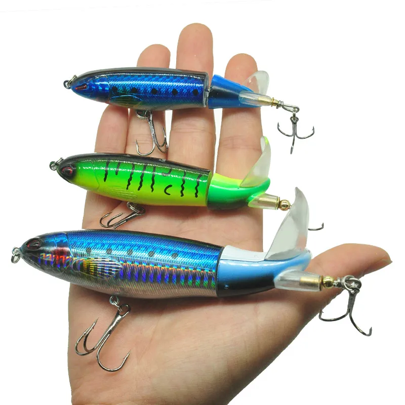 1/3/6PCS Whopper Popper 10cm/11cm/14cm Topwater FIshing Lure Blowups ...