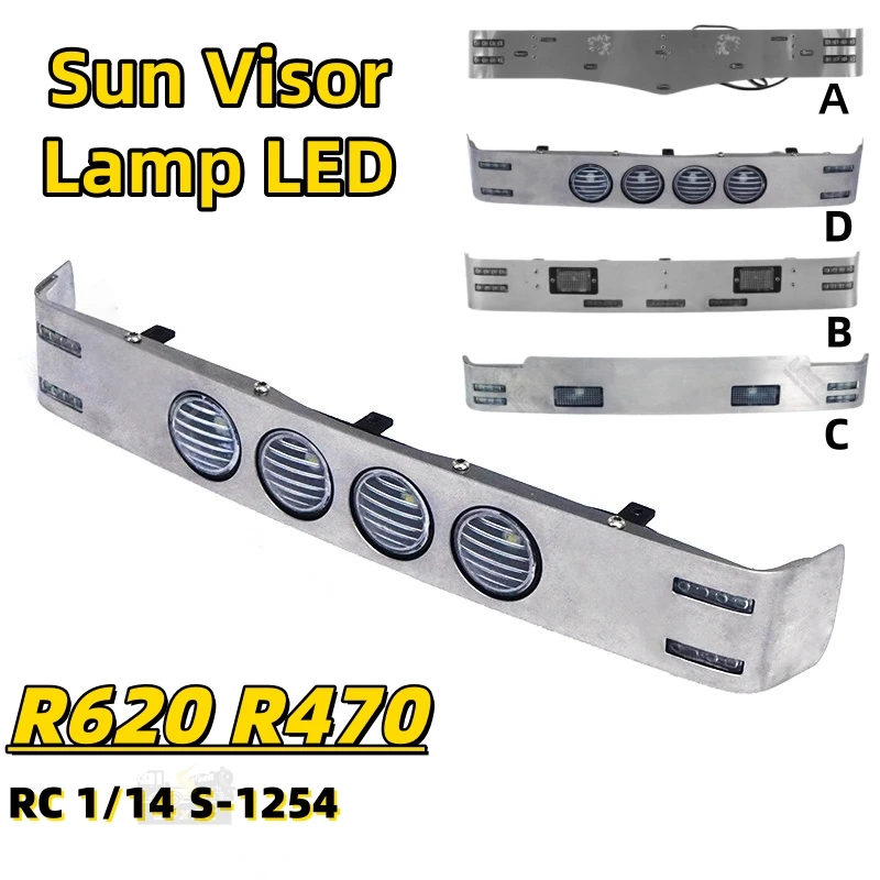 Sun Visor Lamp LED Lighting Set 3V S-1254 For 1/14 Tamiya RC R620 R470 ...