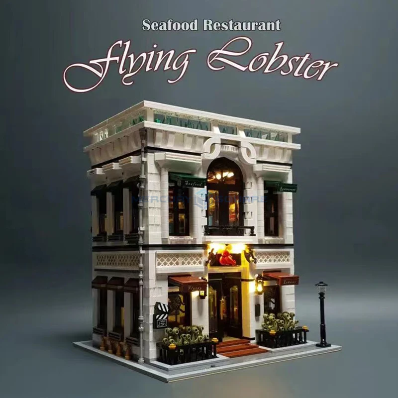 Seafood Restaurant Model Building Blocks MOC 10203 Flying Lobster ...