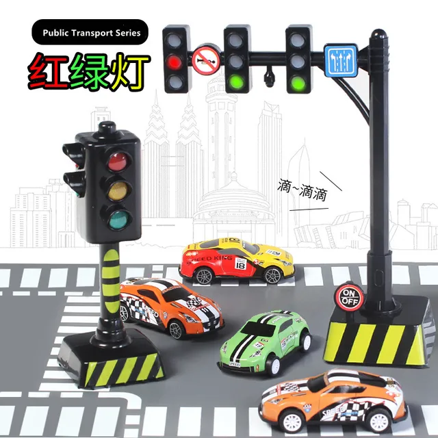 Safety Dducation Traffic Light Toy Mini Traffic Signal Light Model Toy ...