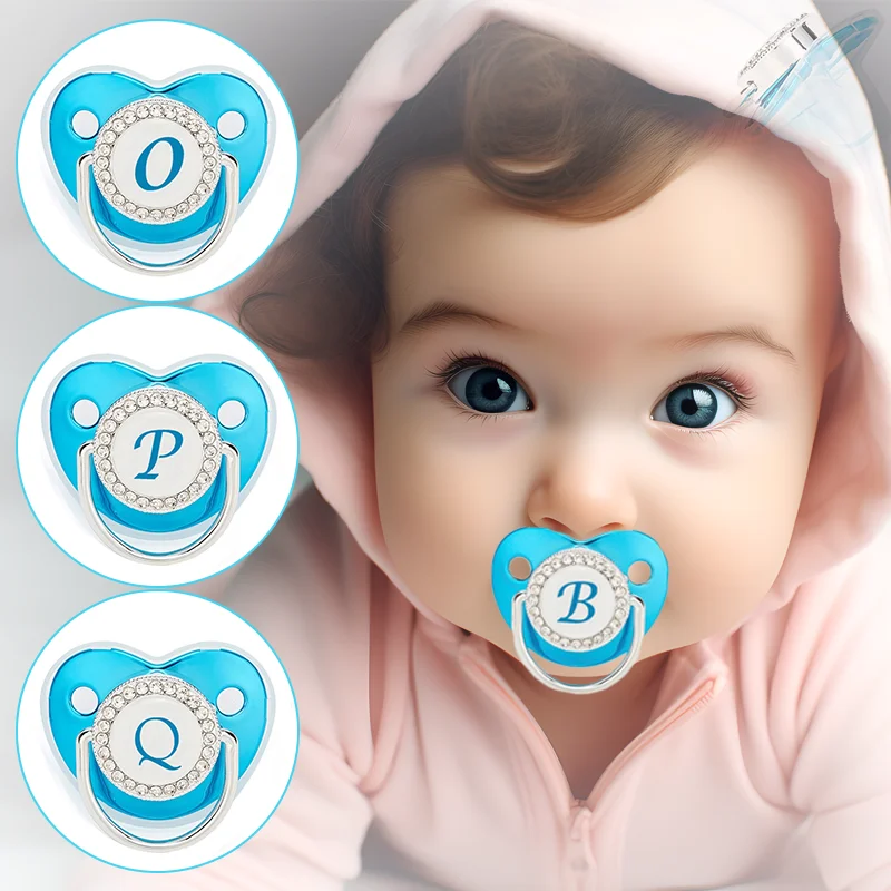 0-36-months-newborn-silicone-pacifier-blue-26-letter-pattern-baby ...
