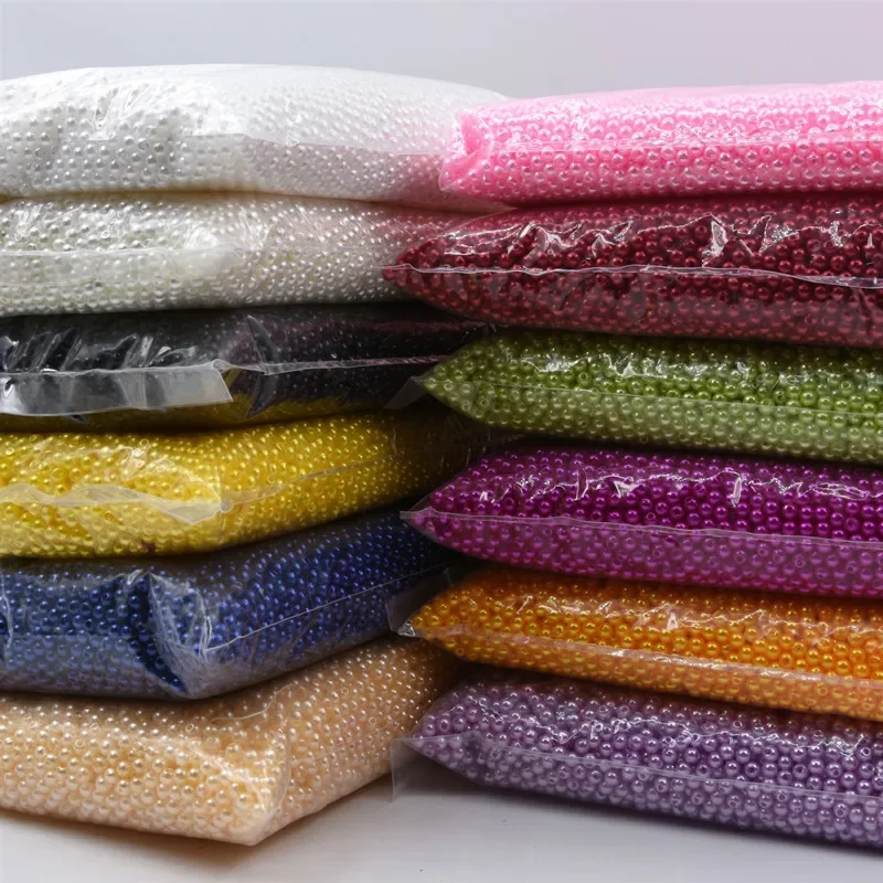 Cuentas-de-perlas-sueltas-de-imitaci-n-ABS-con-agujero-materiales-de-pl ...