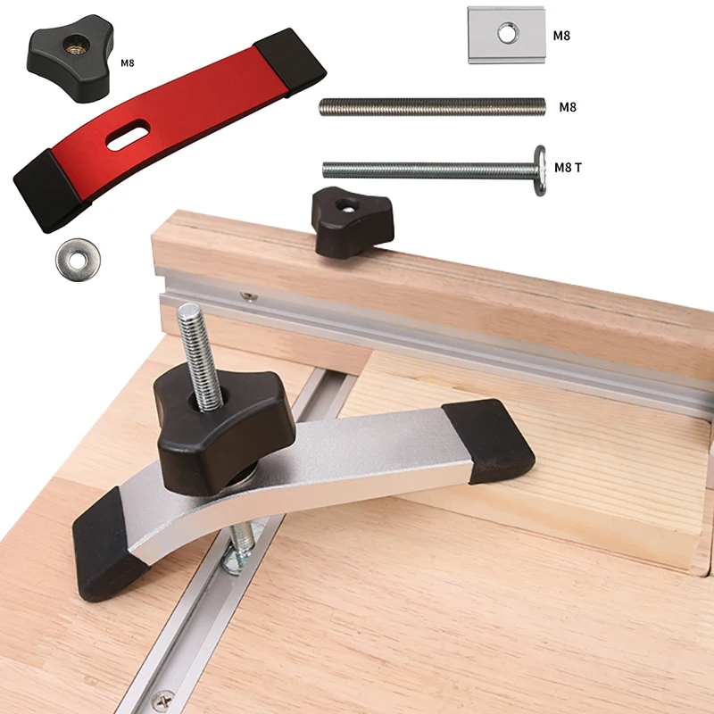 T-Track-Hold-Down-Clamp-Woodworking-Chute-Rail-Table-Saw-Clamps-High ...