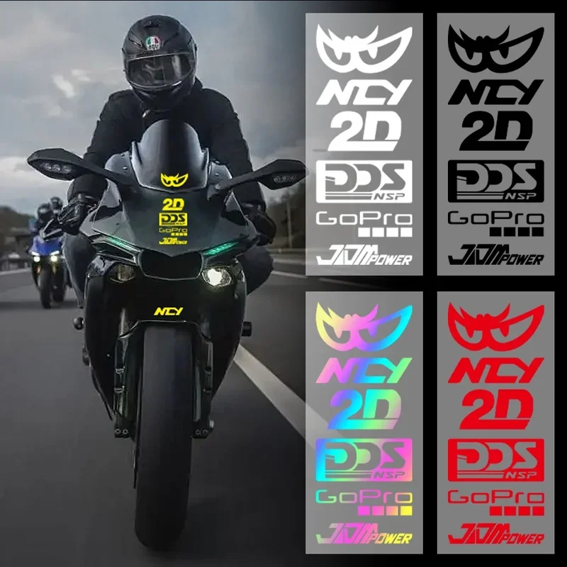 Motorcycle-Riding-Fender-Sticker-Reflective-Berik-Gopro-NCY-Side-Decal ...