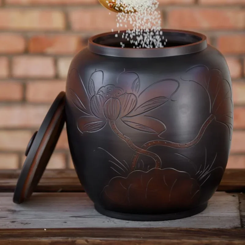 Rice-tank-household-insect-proof-moisture-proof-sealed-ceramic-with-lid ...