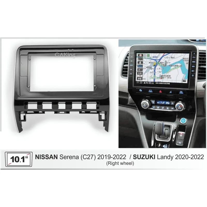 10.1 inch Car Radio Facia Panel for NISSAN Serena C27, SUZUKI Landy ...