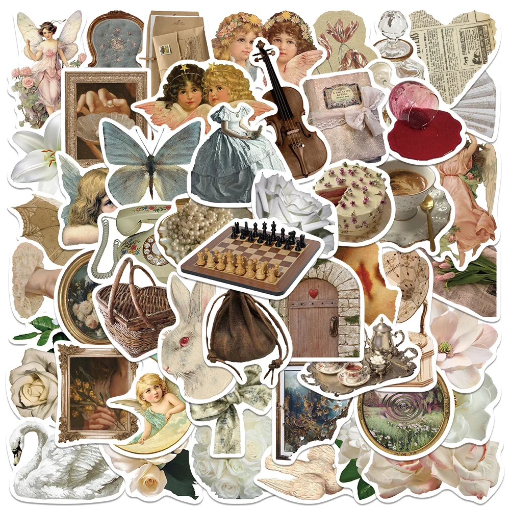 10-30-50pcs-Vintage-Cartoon-Stickers-Graffiti-Ins-Style-Decals-DIY ...