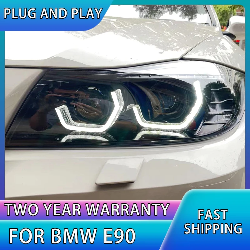Car Accessories for BMW E90 Head Lamp 2005-2012 E90 Head Light 320i 325i 318i LED DRL Turn ...