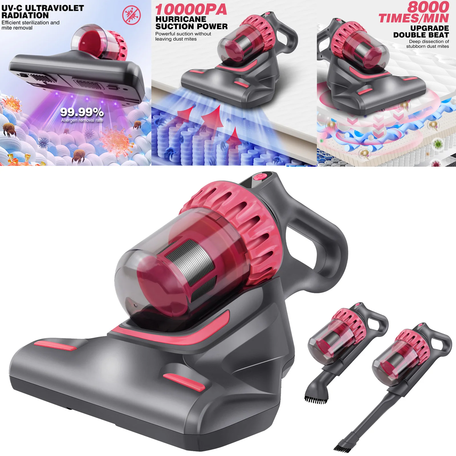 DayPlus-Cordless-Dust-Mite-Removal-Mattress-Vacuum-Cleaner-3-IN-1-Home ...