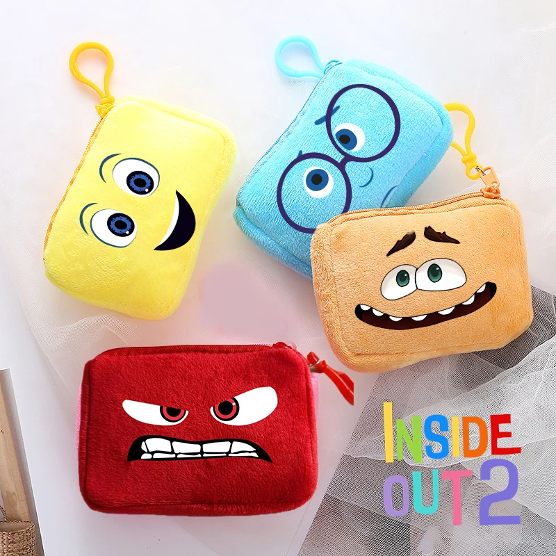 Disney-Inside-Out-2-Bolsa-de-Moedas-de-Pel-cia-Mini-Carteira-Curta-para ...