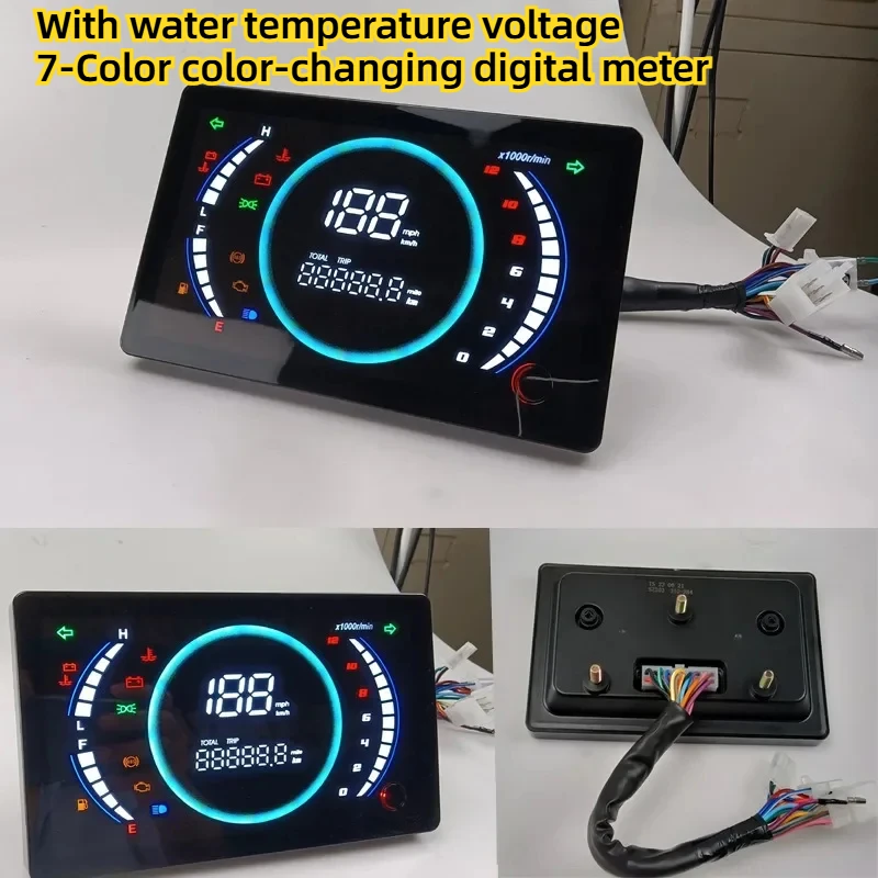 DUTRIEUX-Veloc-metro-digital-LED-ajustable-universal-para-motocicleta ...