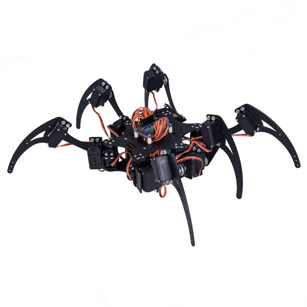1set-18-DOF-Aluminium-Hexapod-Spider-Six-3DOF-Legs-Robot-Frame-Kit-With ...